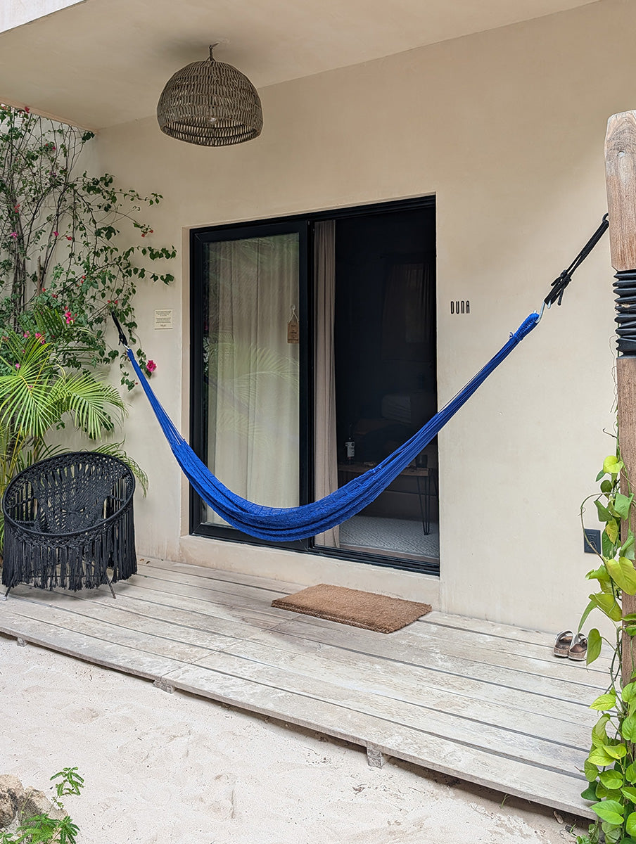 DuraSun Outdoor Lounger Hammock | Weather Proof Hammock | Electric Blue ...